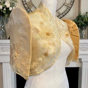 Majestic Vouge Collections | Tops | Matt Gold Modern Terno Sleeves ...